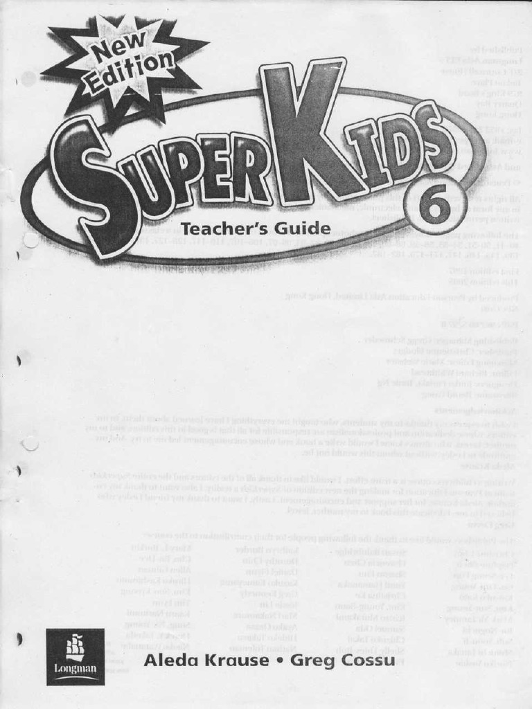 Full SuperKids 6 Teachers Guide | PDF | Road Bicycle Racing | Cycle Sport