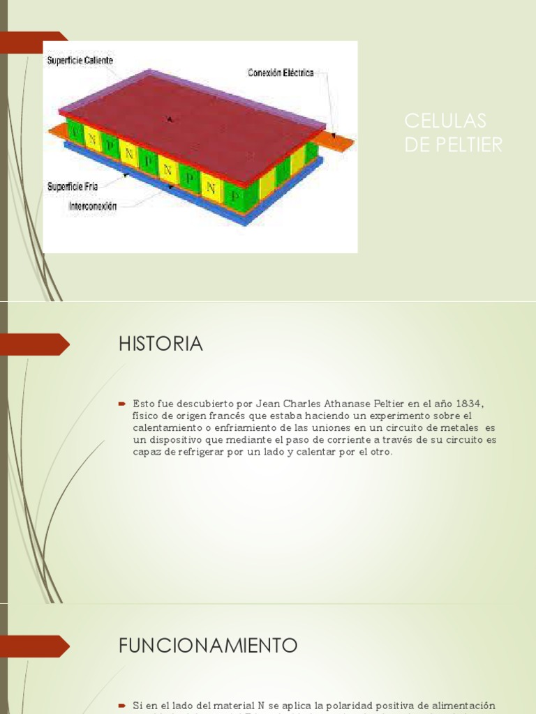 Celulas de Peltier | PDF | Semiconductores | Electricidad