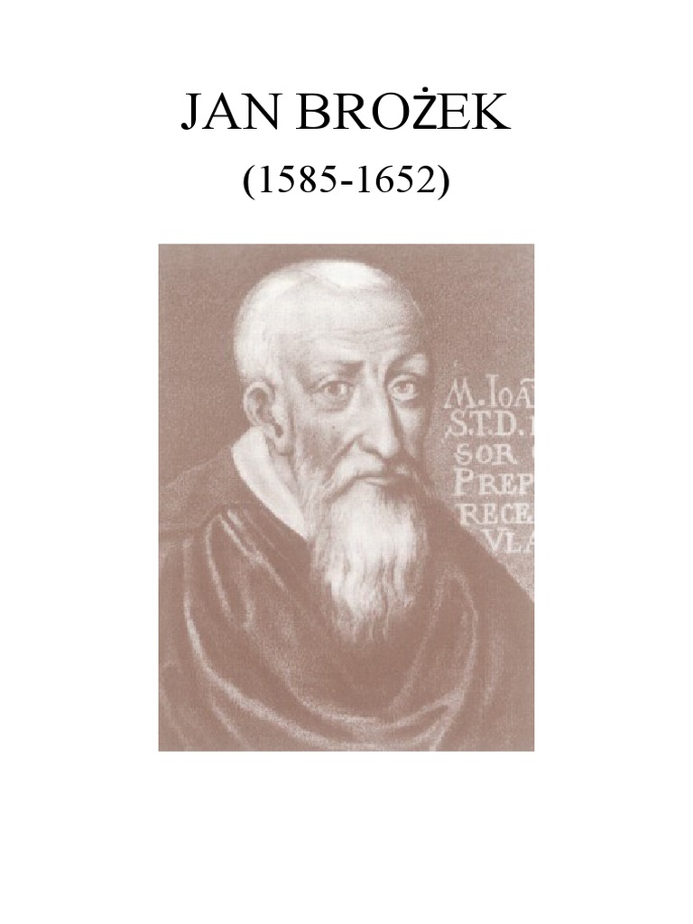 Jan Brożek | PDF