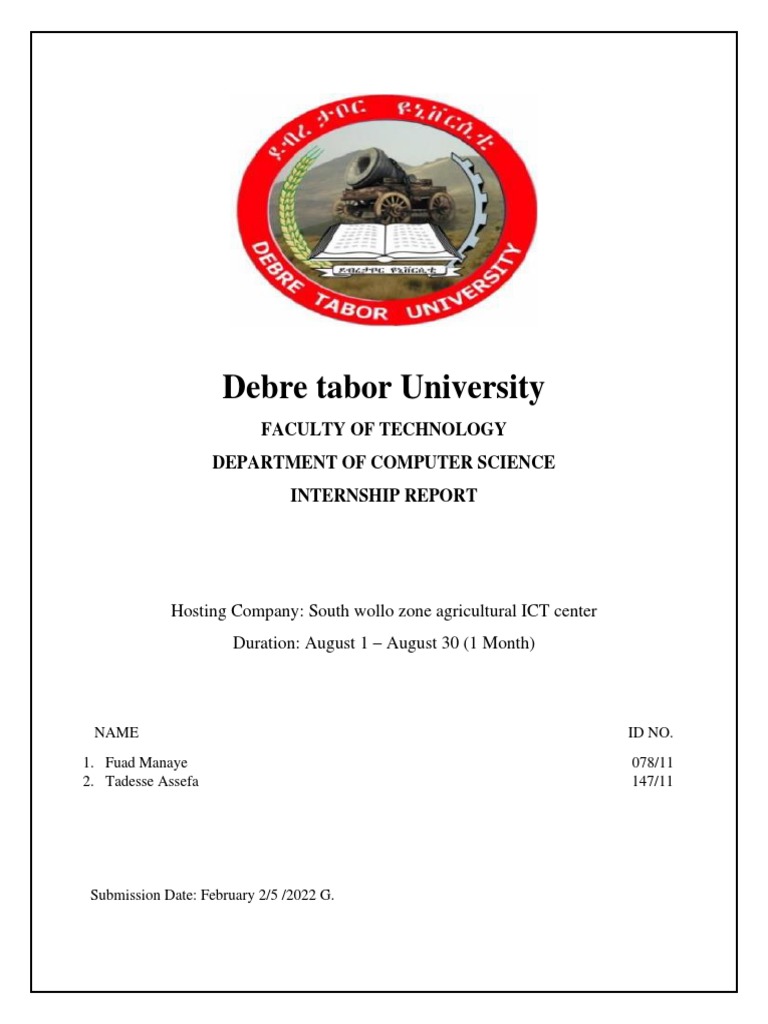 An Insightful Internship: A Report on the Practical Training Experience ...