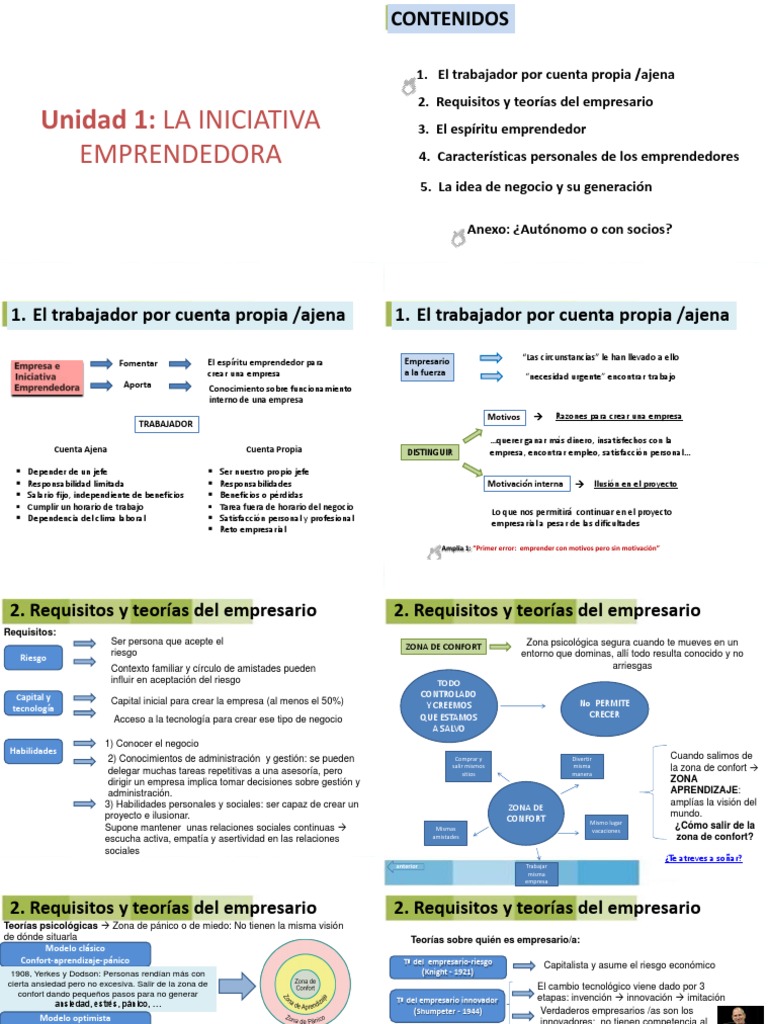 Tema 1 La Iniciativa Emprendedora | PDF | Iniciativa empresarial | Business