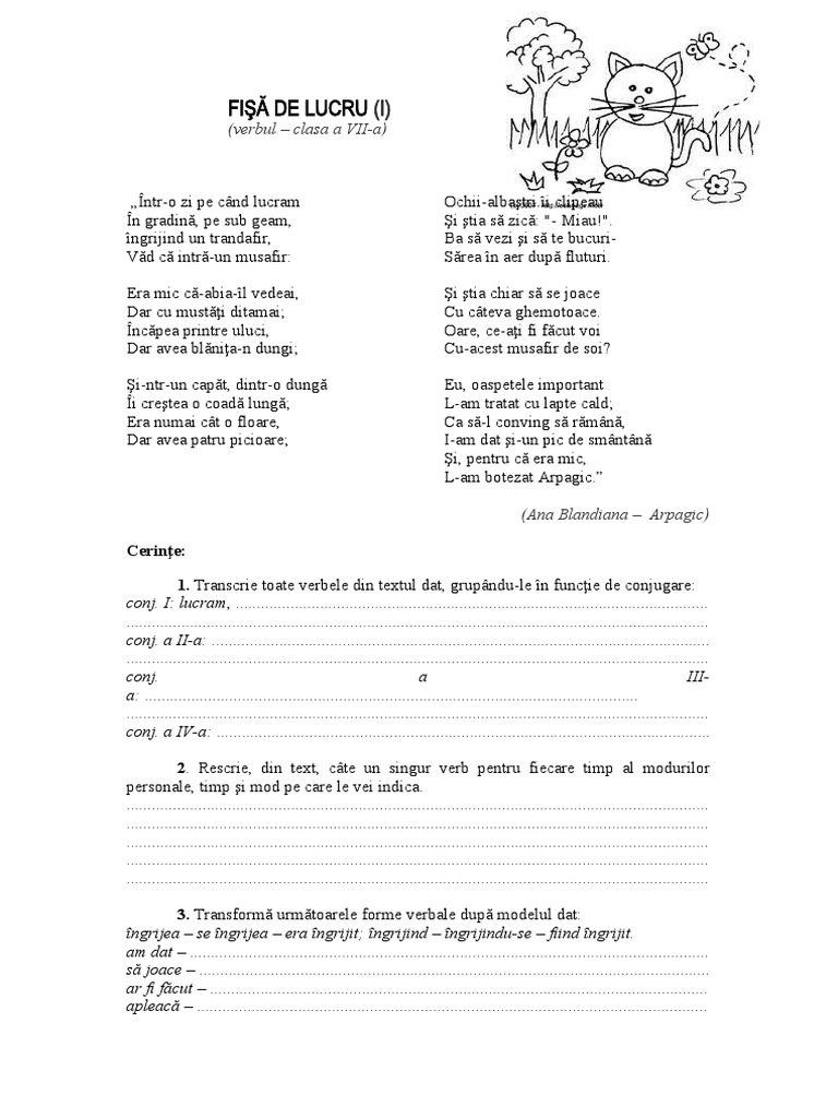 Verbul Fise de Lucru | PDF