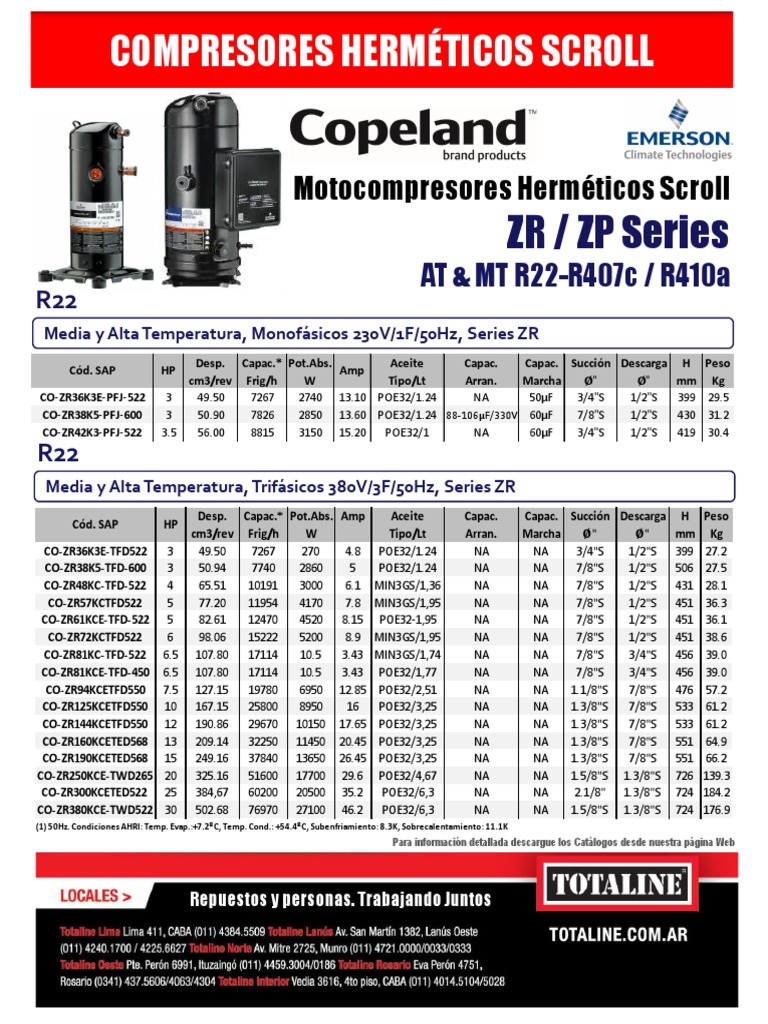 7 Flyer Compresores Scroll Copeland | PDF