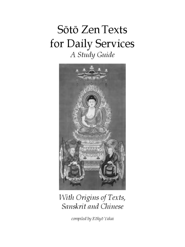 Soto Zen Texts | PDF | Śūnyatā | Bodhisattva