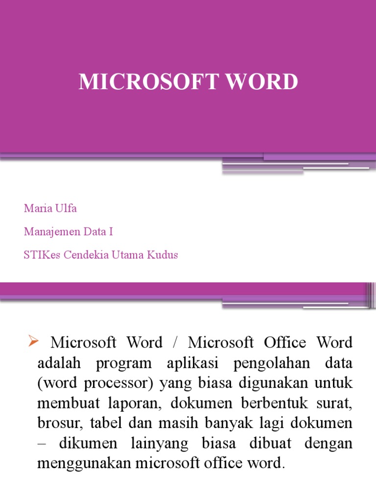 Microsoft Word | PDF