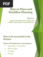 Mise en Place List Template Guide | PDF | Cooking | Cuisine