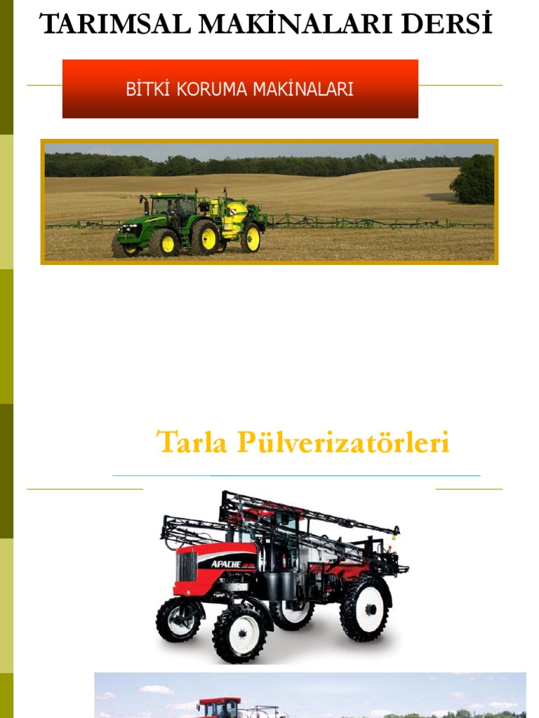TARIM MAKİNALARI 10. Ders | PDF