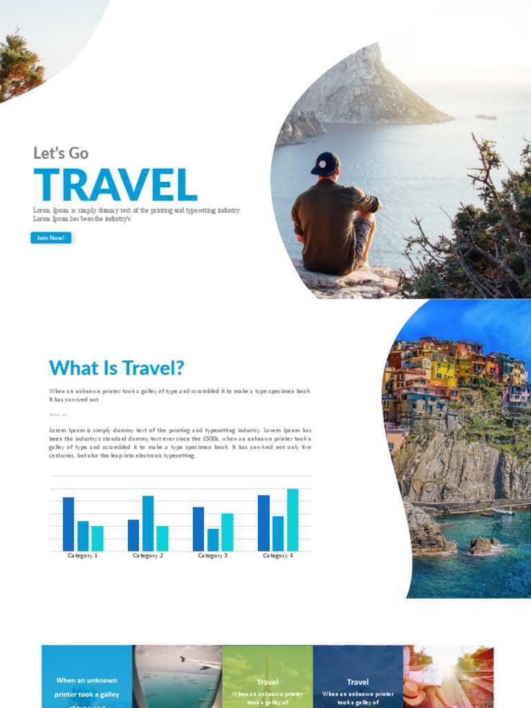 Travel Presentation Template | PDF | Communication Design | Writing