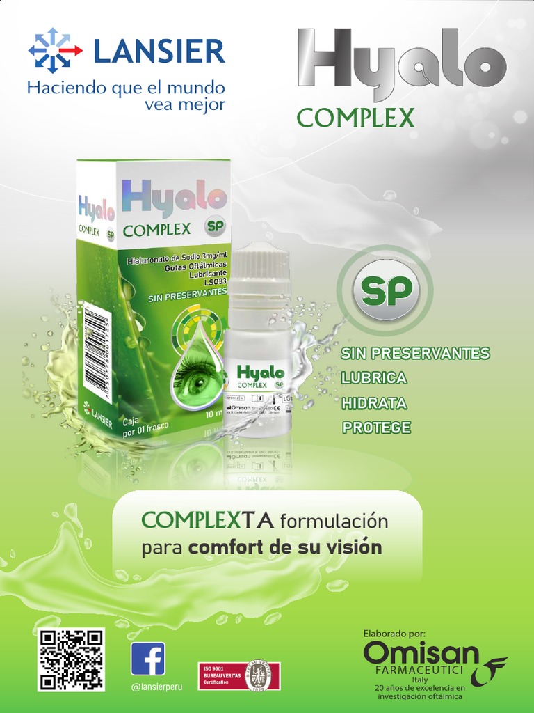 Hyalo Complex: Solución para Ojos Secos | PDF | Ojo | Medicina