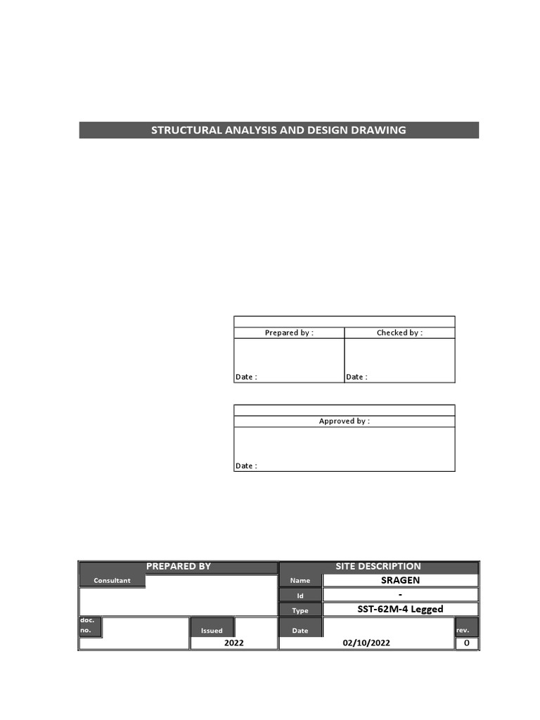 Analisa Tower SST 62M - Ibs | PDF | Wound | Civil Engineering