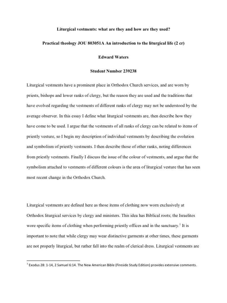 Liturgical Vestments | PDF | Clergy | Christianity