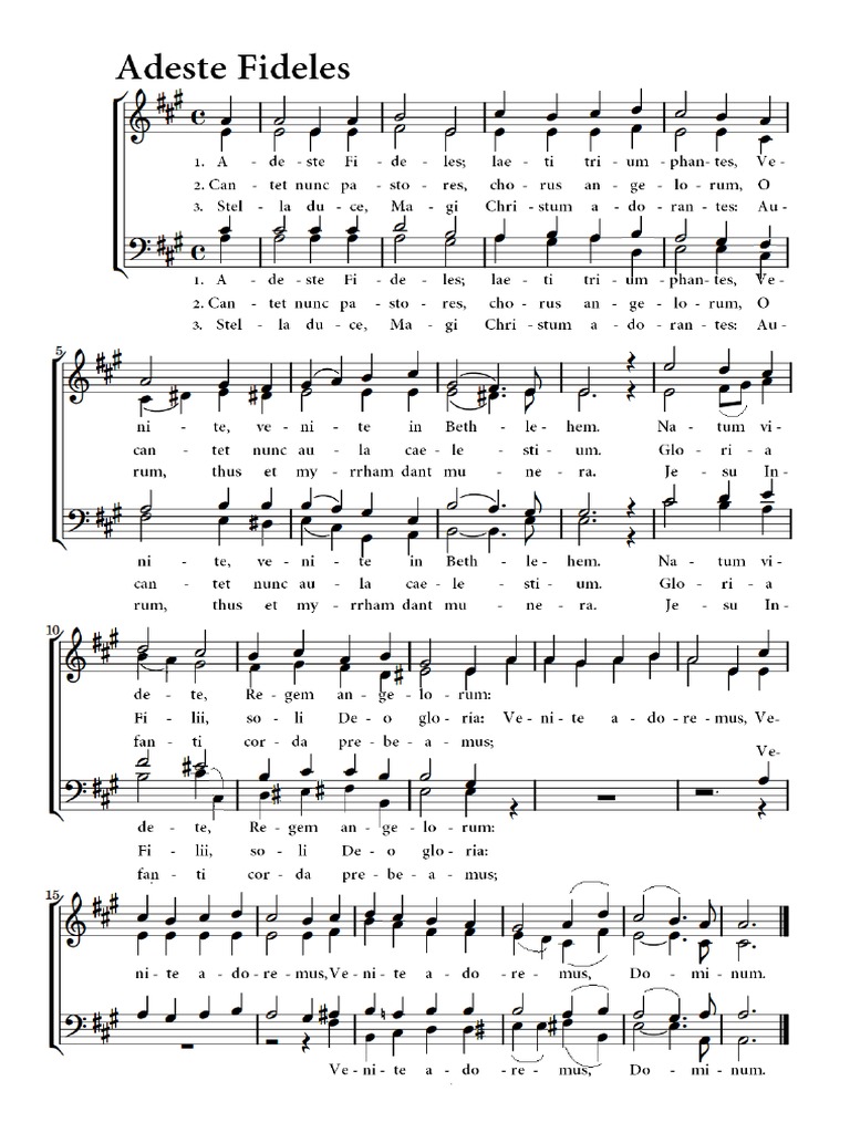 Adeste Fideles | PDF