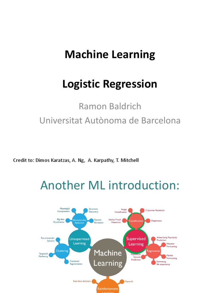 AC-ED L04 - Logistic Regression, Regularization | PDF | Estimator ... AC-ED L04 - Logistic Regression, Regularization | PDF | Estimator ...