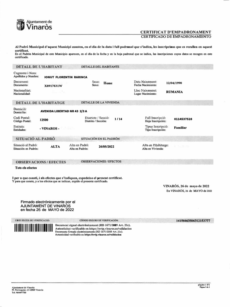 Ajuntament de Vinaros 1 1 3 | PDF