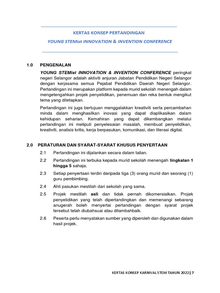 YOUNG STEMist INNOVATION & INVENTION CONFERENCE | PDF | Bisnis | Seni