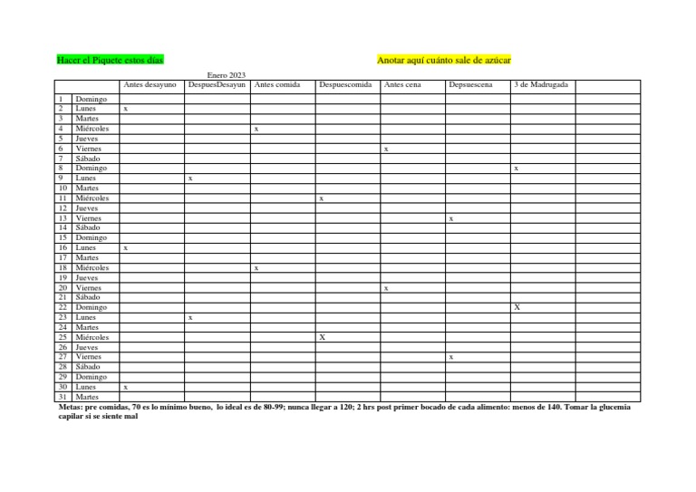 01 Registro de Destrostix en Tablas 3 X Semana para Internet Enero 2023 ...