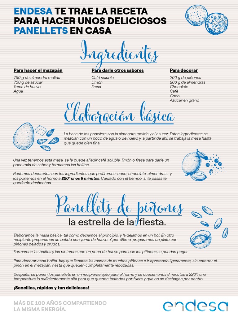 Receta Casera Panellets | PDF