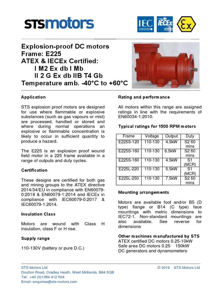 ATEX IECEx - E225 Frame | PDF | Electromagnetism | Electricity
