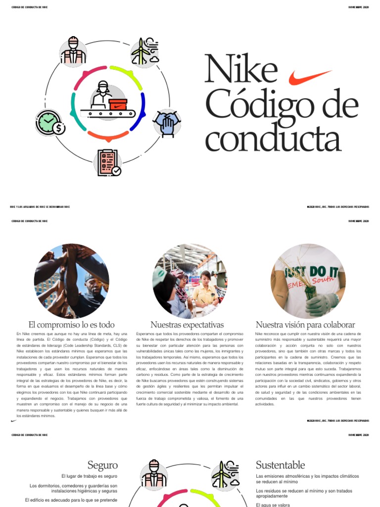 2020 Nike Code of Conduct - Spanish LATAM - FINAL | PDF | Salario ...