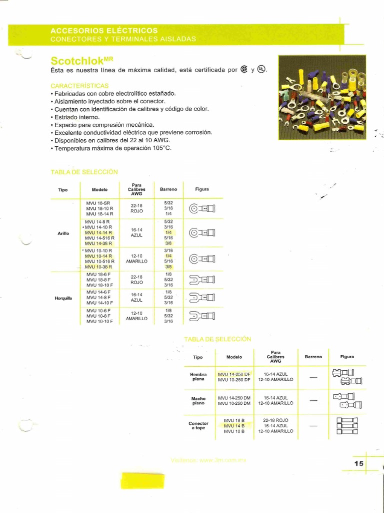 Catálogo Terminales Aisladas | PDF