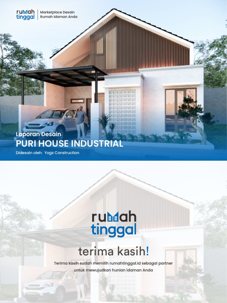 Desain Puri House Industrial 1 Lantai | PDF