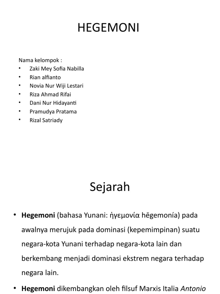 HEGEMONI | PDF