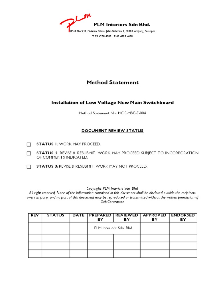 Mos PWFT Me e 004 LV New MSB - Rev1 | PDF | Insulator (Electricity) | Electrical Wiring