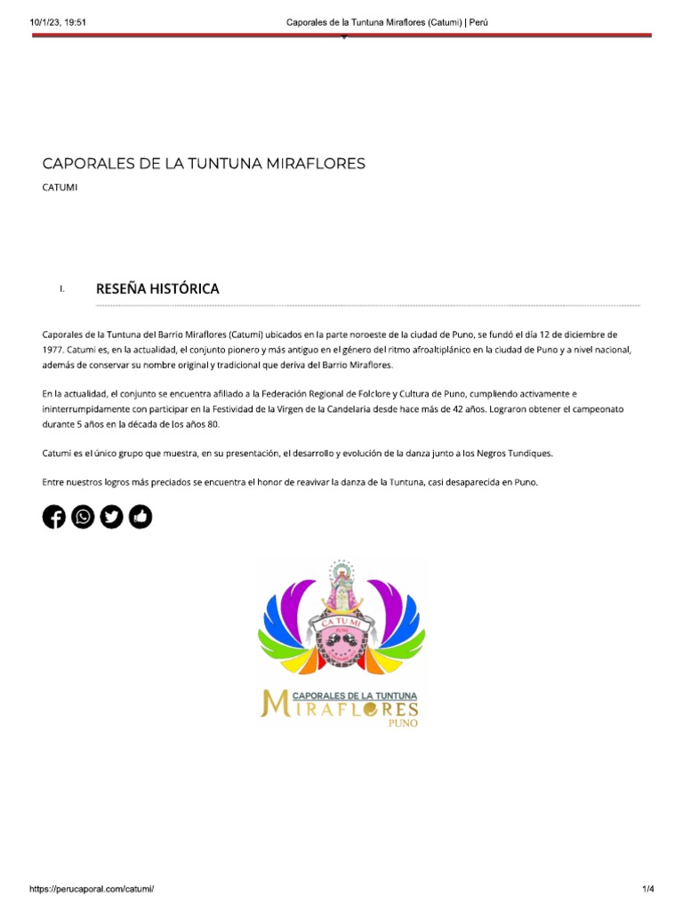 Origen de La Tuntuna Puno | PDF