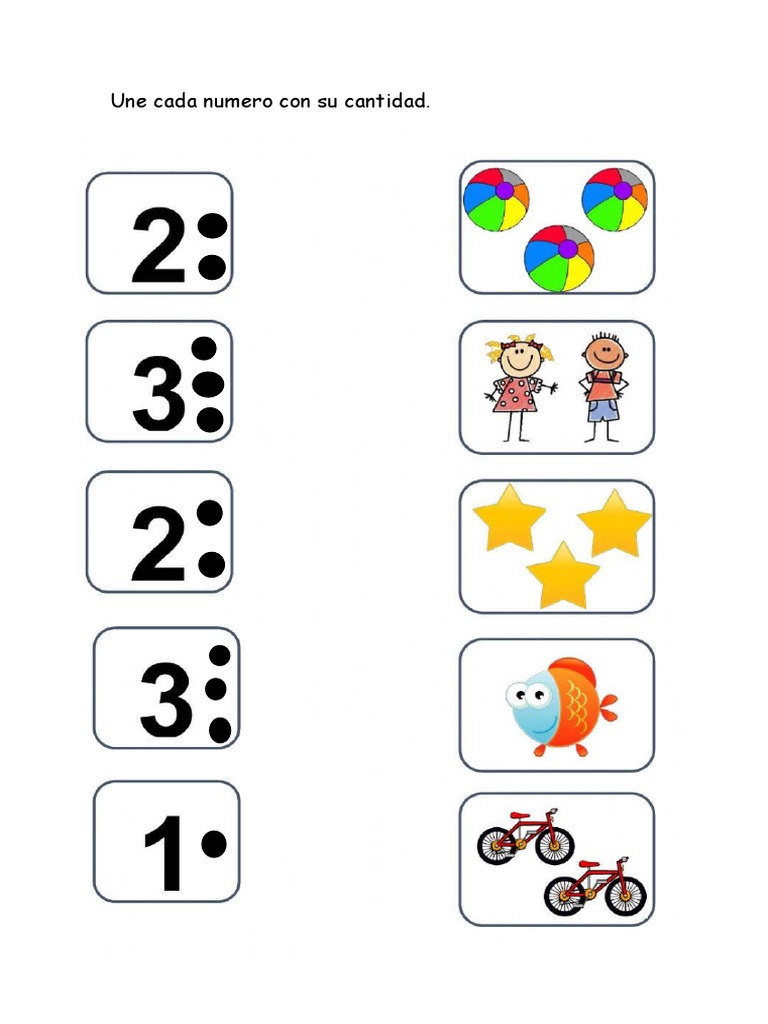 Une Cada Numero Con Su Cantidad | PDF