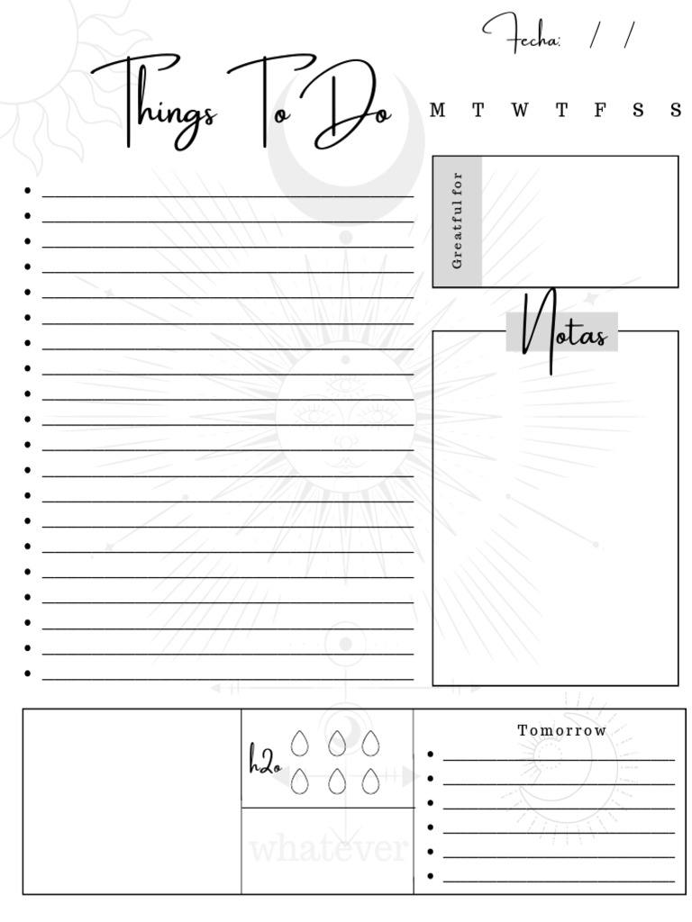 Hoja de Tareas Diarias | PDF