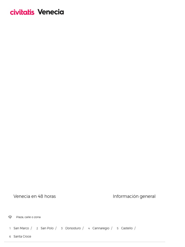 Mapa de Venecia - Plano de Venecia Interactivo | PDF