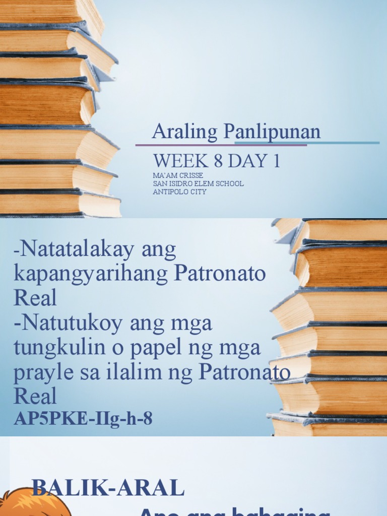 Ap Week 8 Patronato Real | PDF