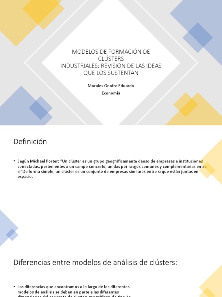 Clusters y Michael Porter | PDF | Grupo de computadoras | Business