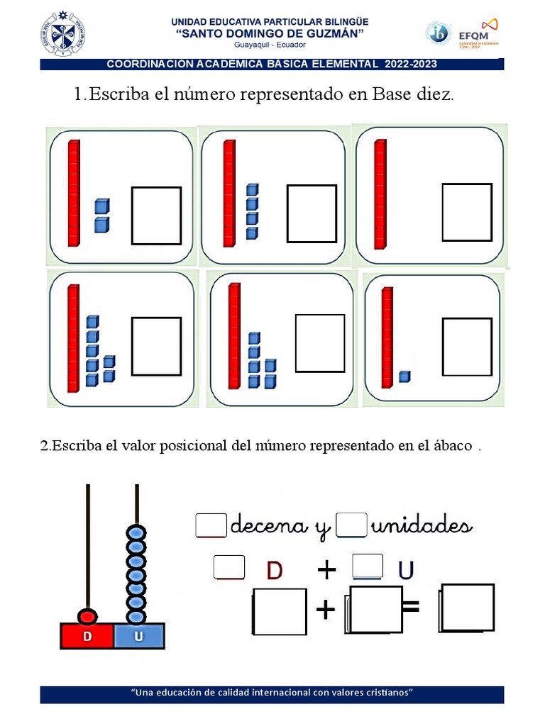 Hoja De Trabajo De Valor Posicional, Cuarto Grado Valor Posicional