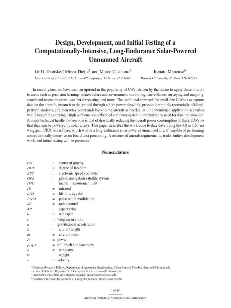 Design, Development, and Initial Testing of A Computationally-Intensive ...