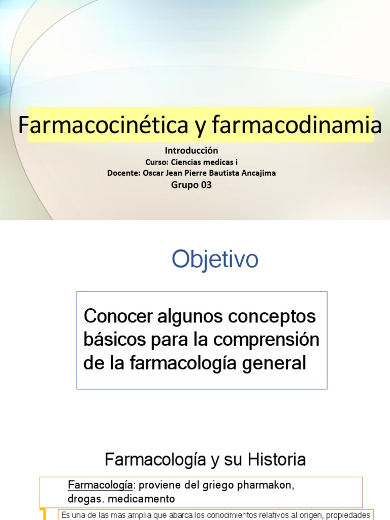 Farmacocinetica y Farmacodinamia | PDF | Medicamentos con receta | Farmacología
