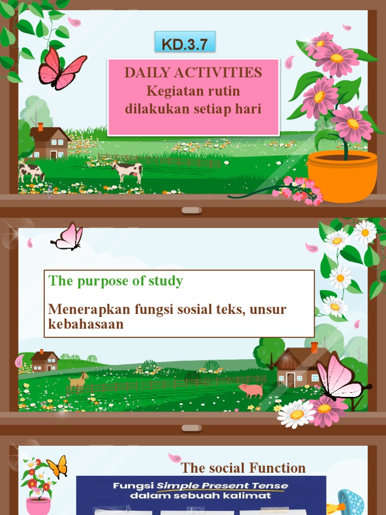 Materi KD 3.7 Daily Activities | PDF