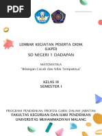 Modul Ajar Matematika - Nilai Tempat Bilangan - Fase B - Kelas 3 | PDF | Kajian Bahasa Asing