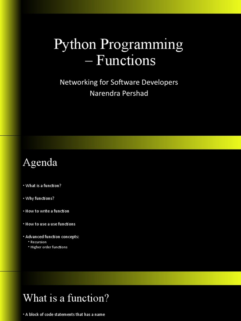 Module01 Wk01d Functions Pdf Subroutine Parameter Computer Programming 1926
