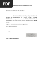 Informe de Examen de Recuperacion | PDF