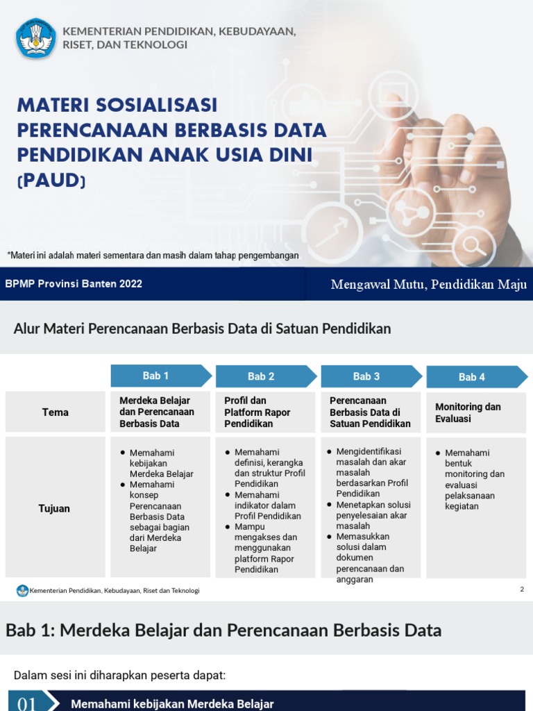 Perencanaan Berbasis Data - PAUD | PDF