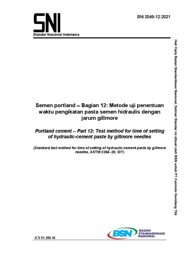 Sni 2049-12 2021 | PDF