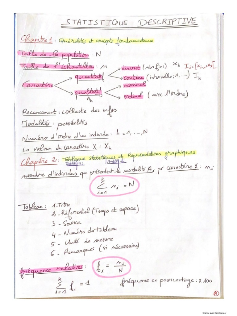 Statistiques Résumé | PDF