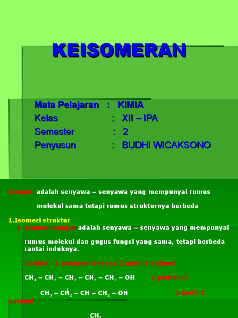 ISOMERI | PDF