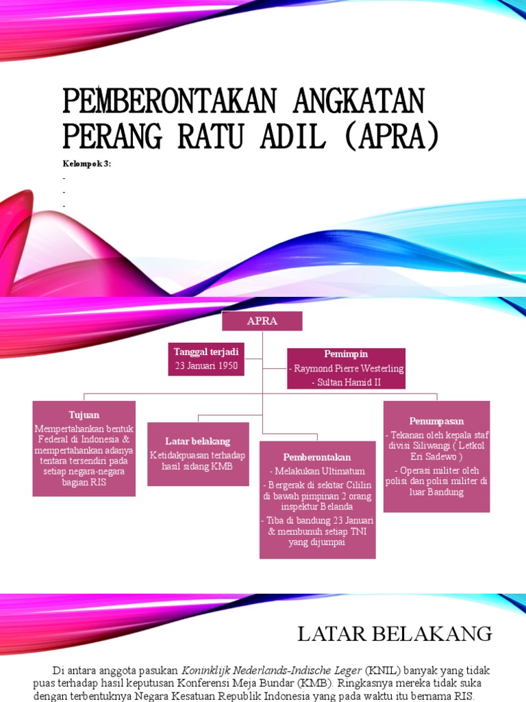 Pemberontakan Angkatan Perang Ratu Adil (Apra) | PDF