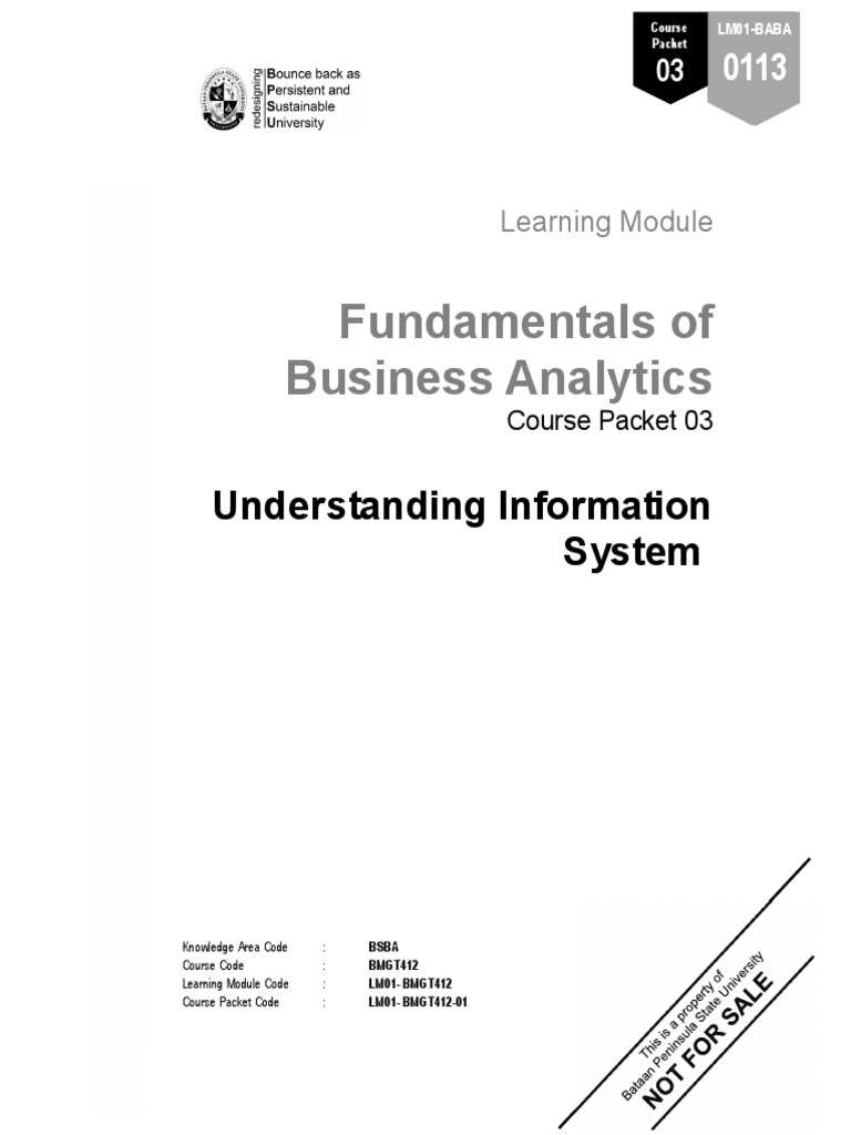 Cp03 Understanding Information System | PDF | Databases | Enterprise ...
