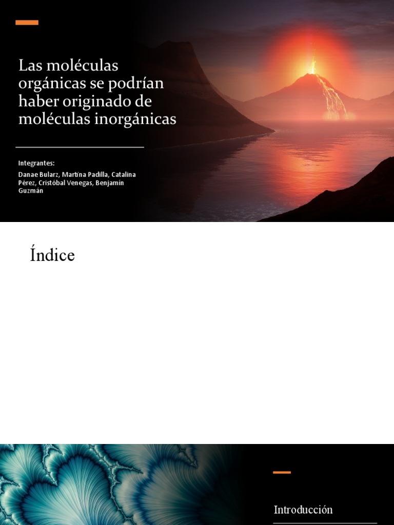 Origen de Moléculas Orgánicas | PDF