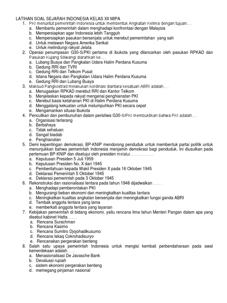 PKI dan Angkatan Kelima Indonesia | PDF | Ilmu Sosial | Sejarah
