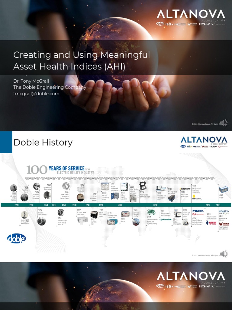 Creating and Using Meaningful Asset Health Indices - 15 Feb | PDF ...