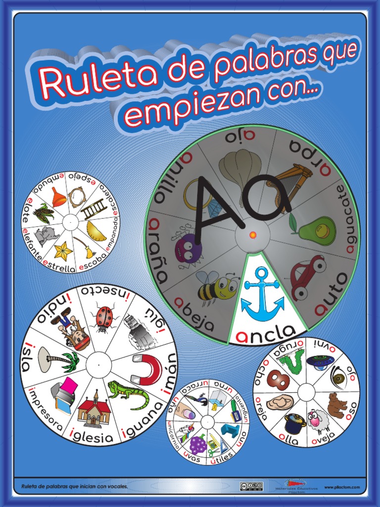 Ruleta de Palabras con Vocales | PDF
